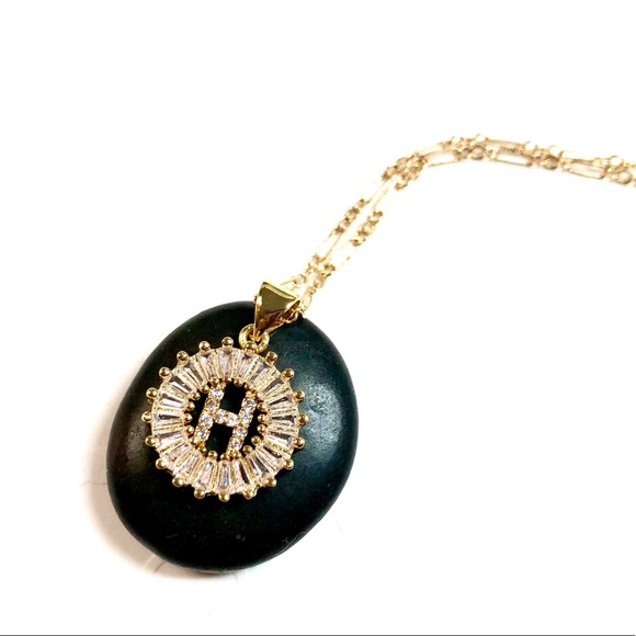 jasmines jewels | Jewelry | Initial H Necklace Letter H Personalized H ...